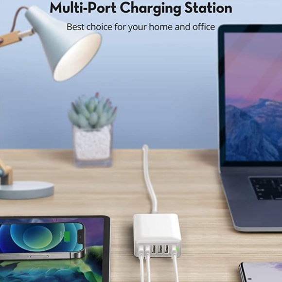 Cell Phones & Accessories | Usb Charger 6w Usb Charging Hub 12a 6port ...